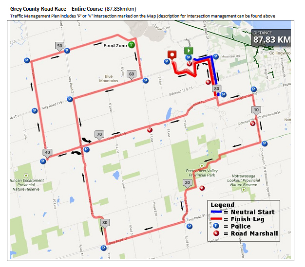 Entire Course Map | Blue Mountains Gravel